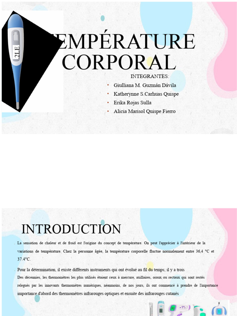 Comprendre la Température Corporelle | PDF | Hypothermie | Hypothalamus