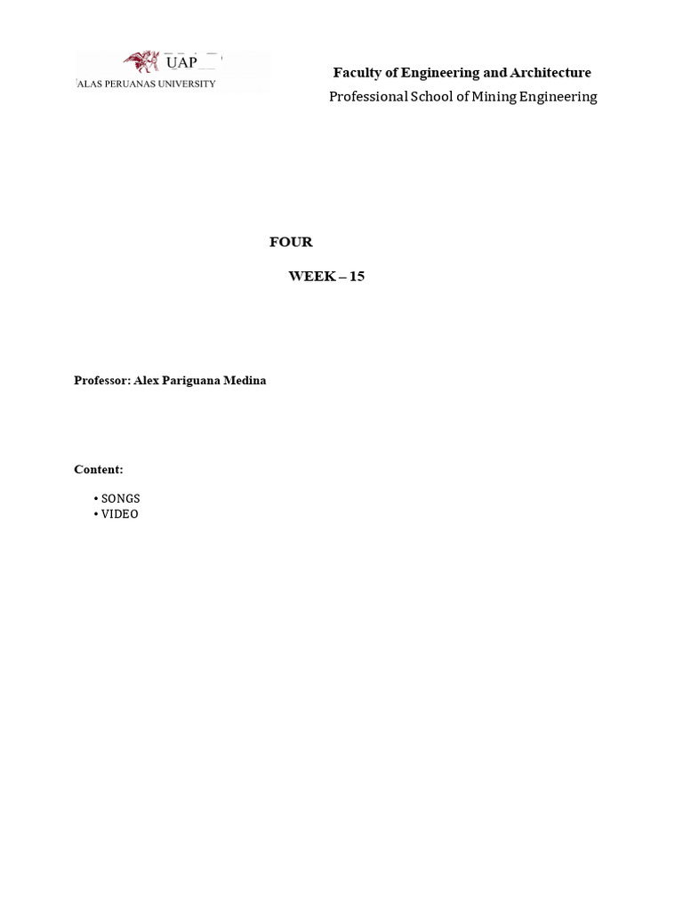 Mining Engineering Song Activities | PDF | Sound Recording