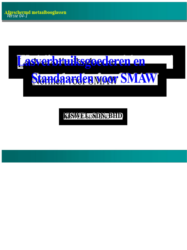 SMAW Instructie | PDF
