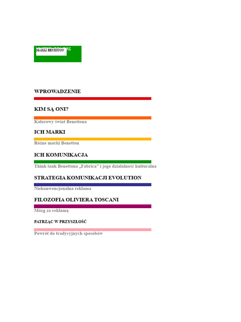 Benetton PDF | PDF