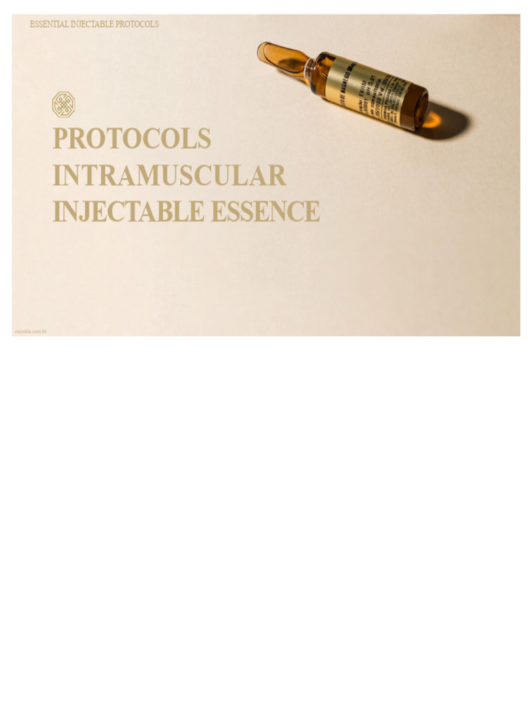 Essential Injectable Protocols Guide | PDF | Vitamin C | Vitamin B12