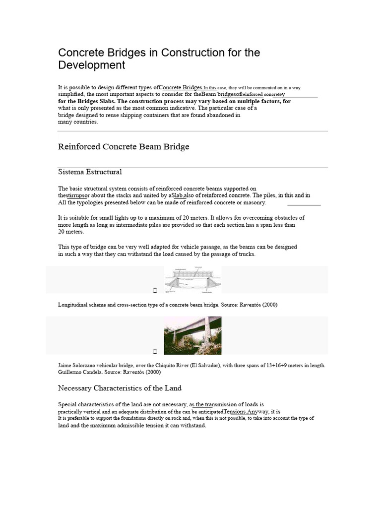 Concrete Bridge Construction Methods | PDF | Bridge | Concrete