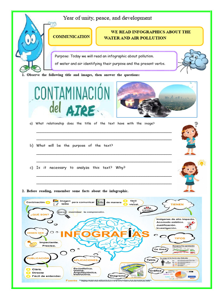 Sheet-Moon-Common-Reading Infos On Water and Air Pollution Identifying ...