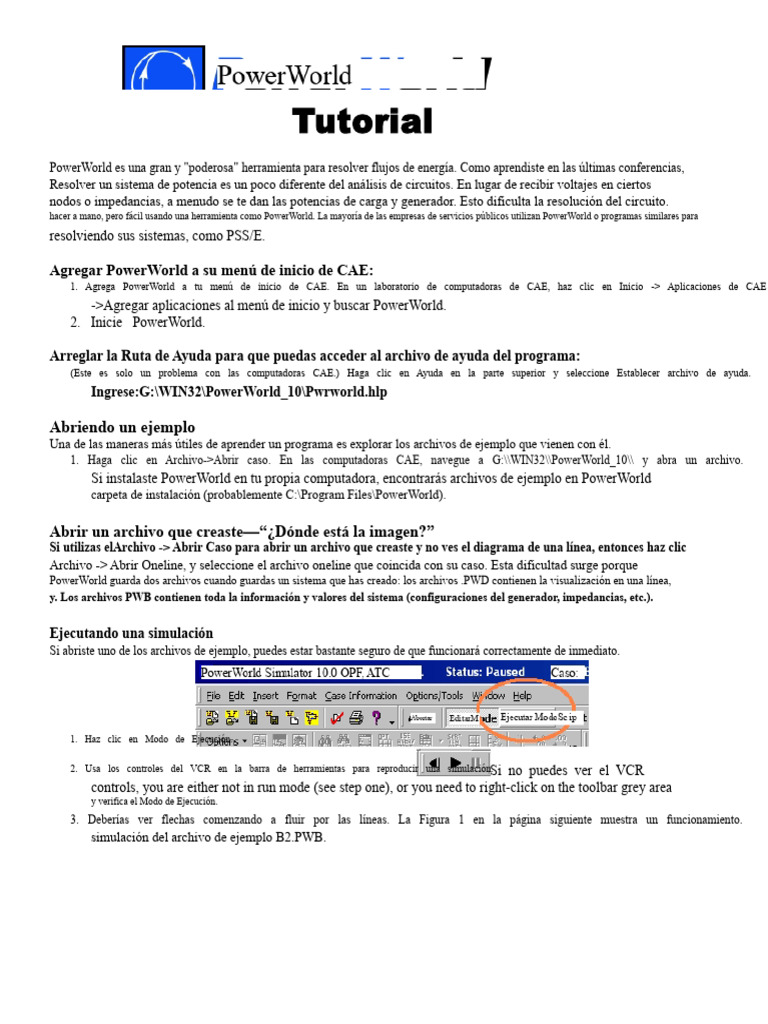 Guía para Usar PowerWorld en Simulaciones | PDF | Generador eléctrico ...
