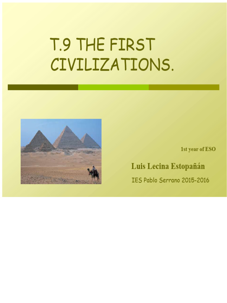 first civilizations.pdf | PDF | Ancient Egypt | Mesopotamia