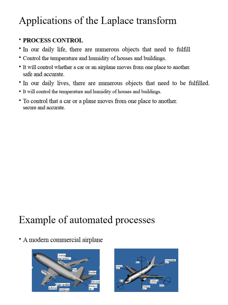 Laplace Transform in Process Control | PDF