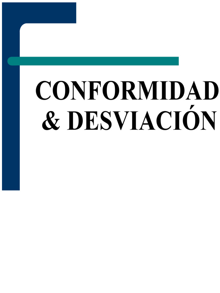 Conformidad y Desviación Social: Claves y Tipos | PDF | Desviación ...