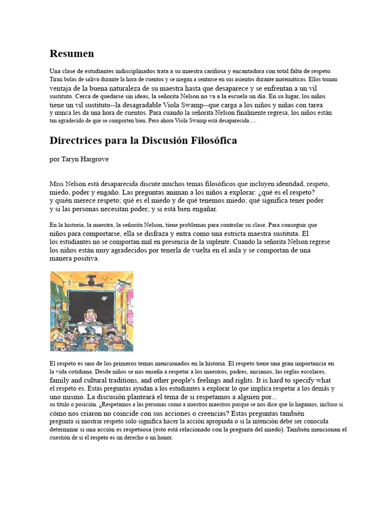 La Señorita Nelson Está Perdida | PDF | Humor | Narración