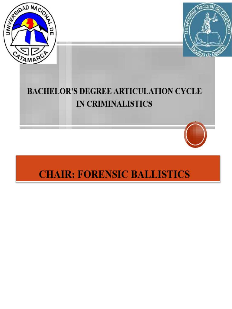 PowerPoint introduction to ballistics | PDF | Ballistics | Forensic Science