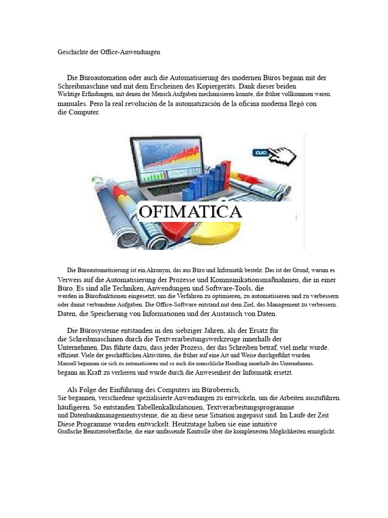 Geschichte der Office-Software | PDF