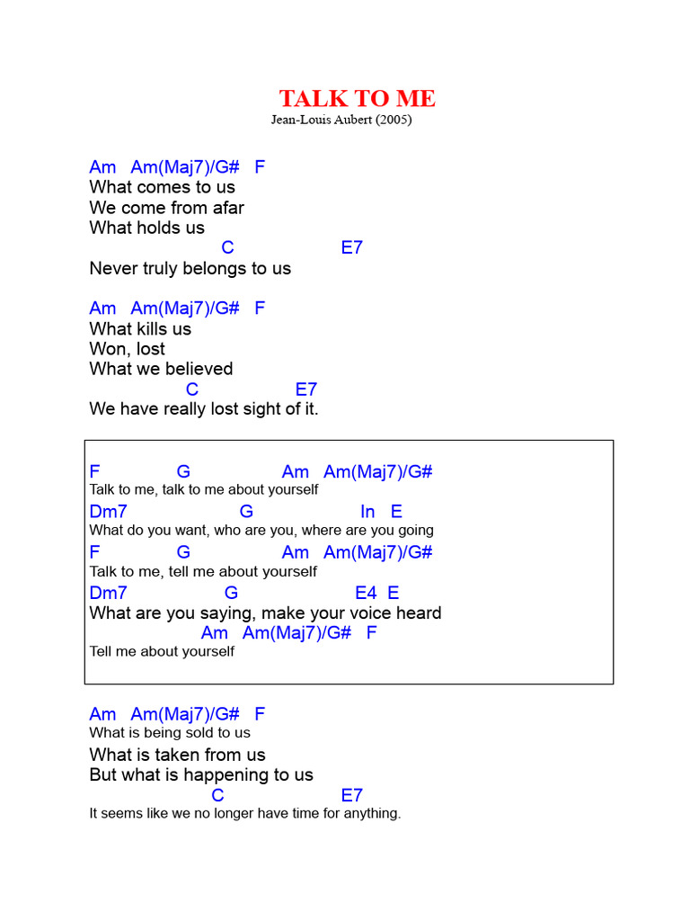 Talk To Me Pdf