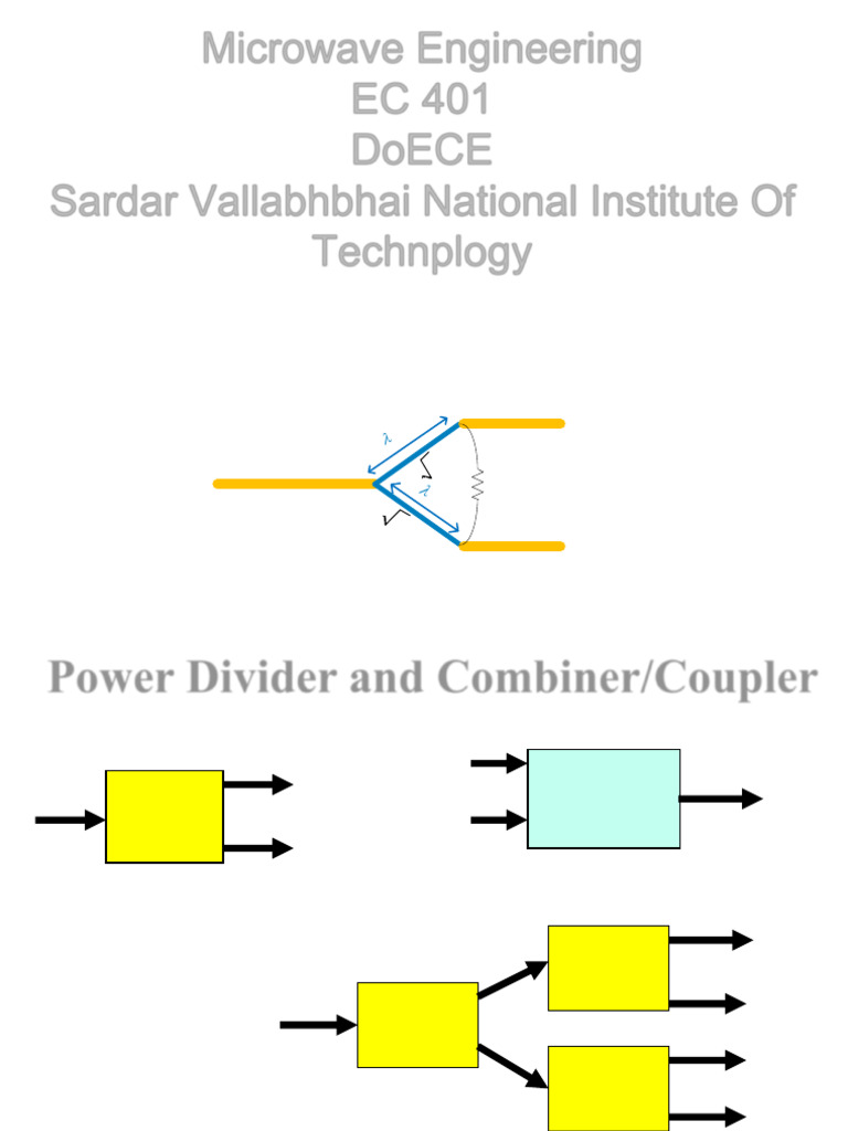 Power Dividers and Circulators Overview | PDF | Electrical Engineering ...