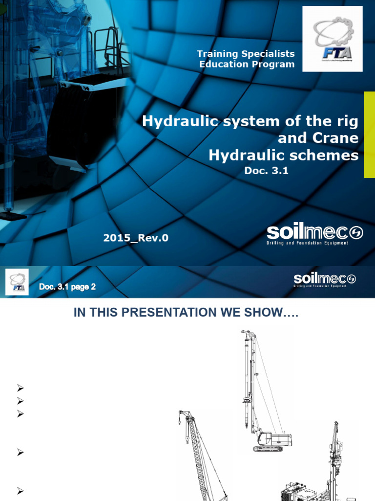 3.1 Hydraulic System of The LDP Rig - Hydraulic Schemes | PDF | Pump | Brake