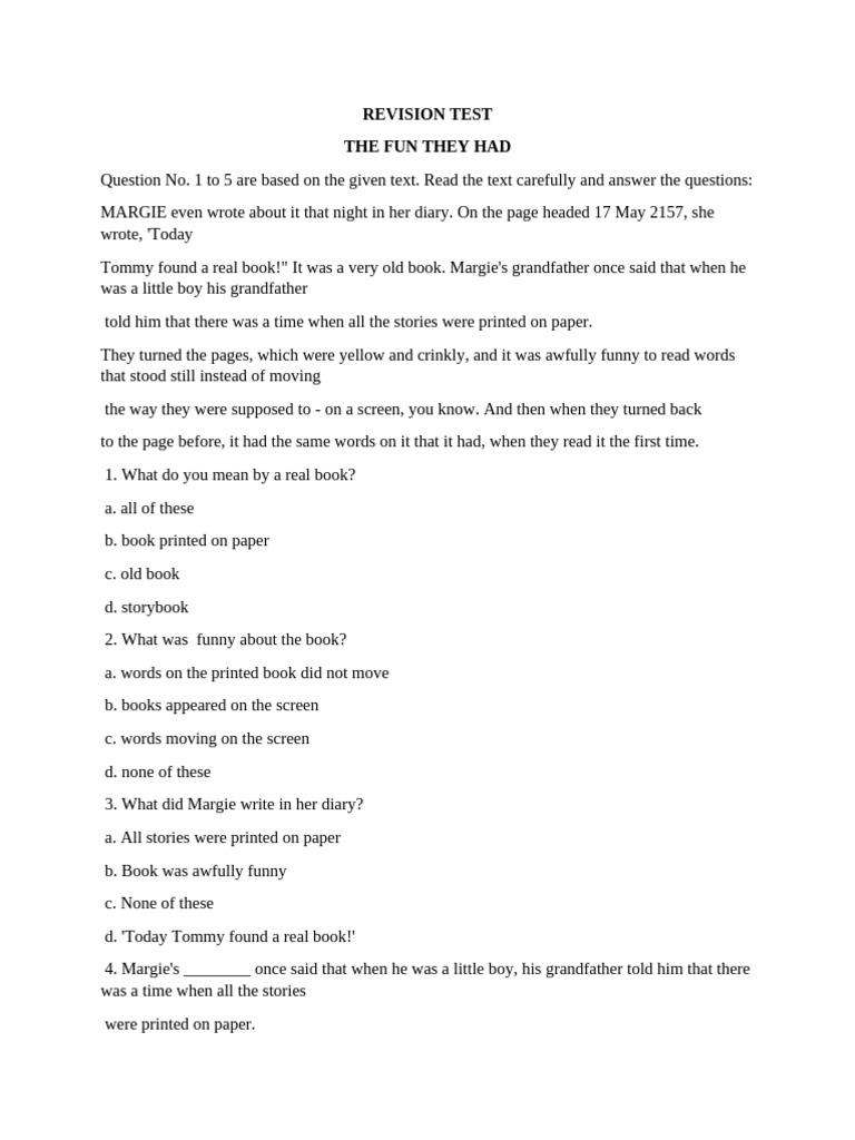 Revision Worksheet 1 | PDF