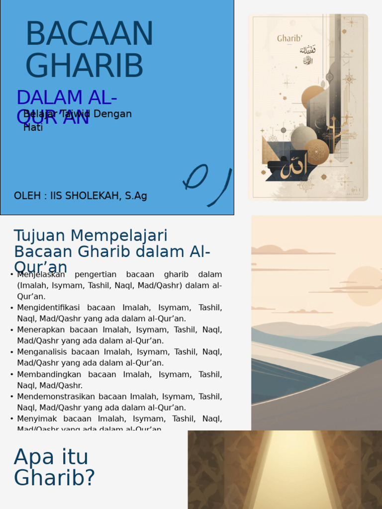 Presentasi - Gharib in The Qur'An | PDF