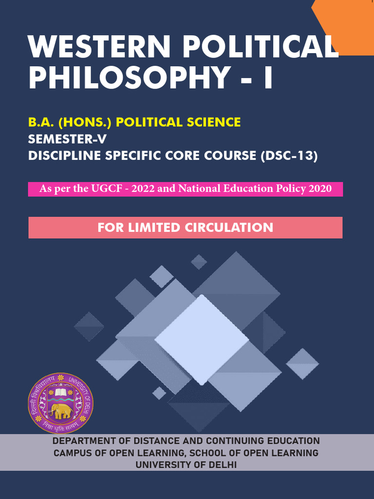 Western Political Philosophy | PDF | Political Philosophy | Idea