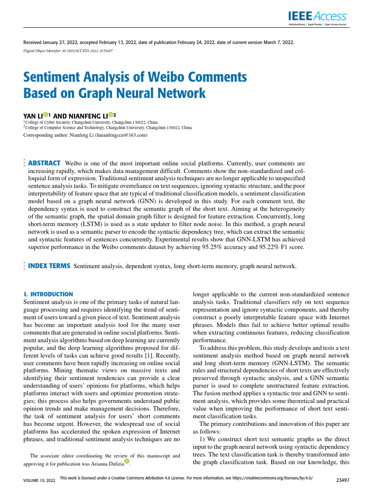 Sentiment Analysis of Weibo Comments Based On Grap | PDF | Parsing | Syntax