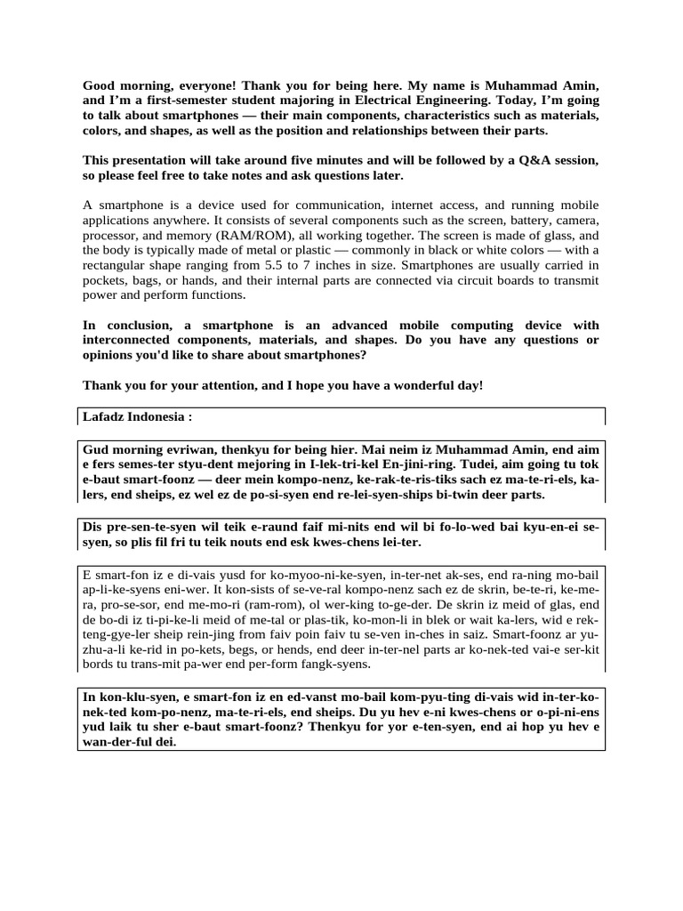 Good Morning | PDF | Computer Science | Information And Communications ...