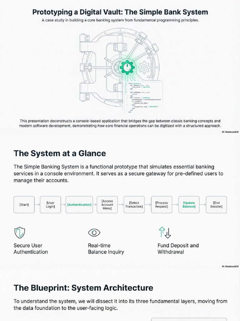 Digital Vault Banking System Prototype | PDF