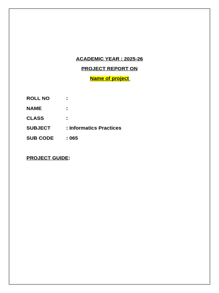 Grade 12 Project Format | PDF | Computer Programming | Python ...