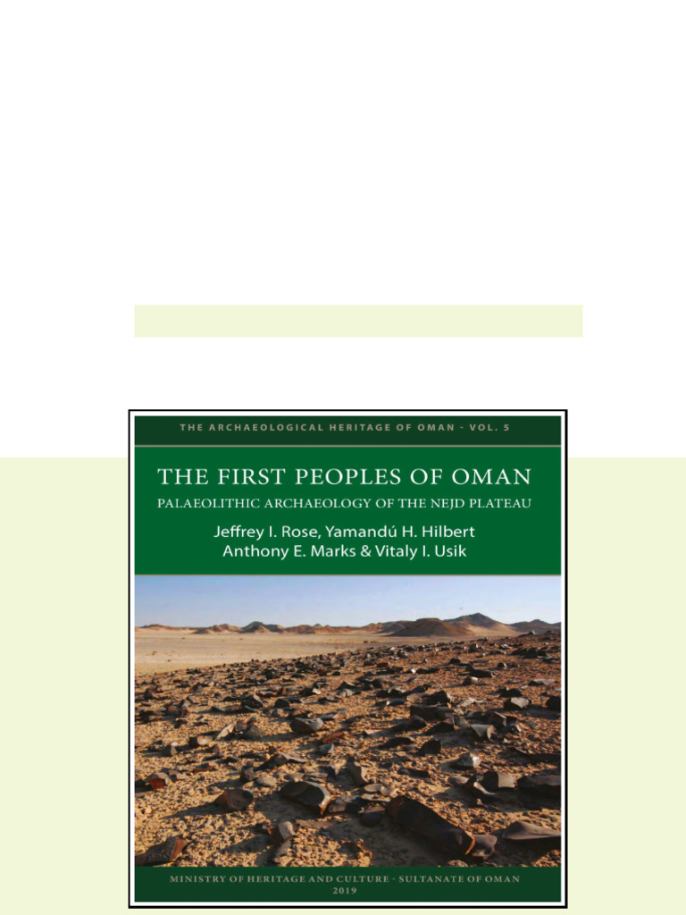 (Ebook) The First Peoples of Oman. Palaeolithic Archaeology of the Nejd ...