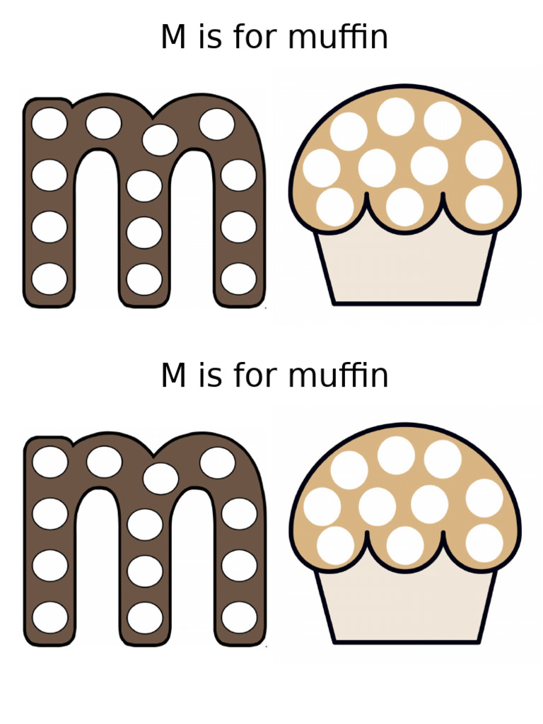 M is for muffin | PDF