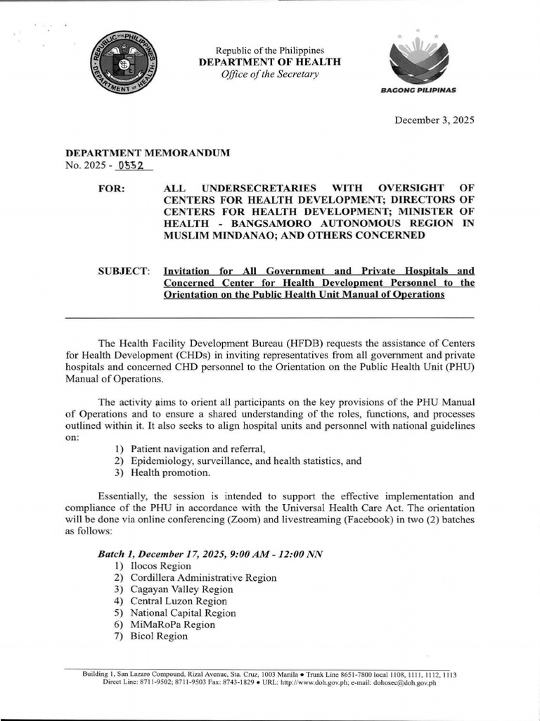 dm2025-0552 | PDF | Mindanao | Philippines