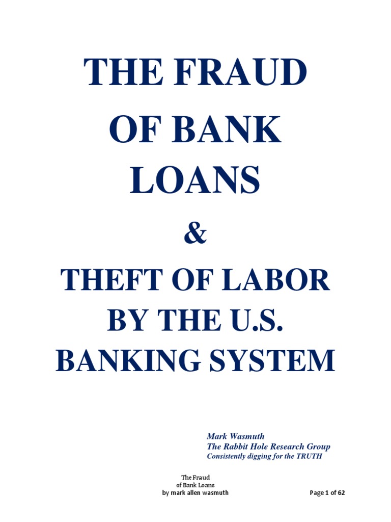 The Fraud of Bank Loans | PDF | Banks | Deposit Account