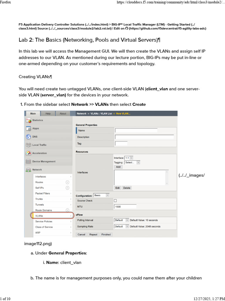 02-The Basics (Networking, Pools and Virtual Servers) | PDF | Internet ...