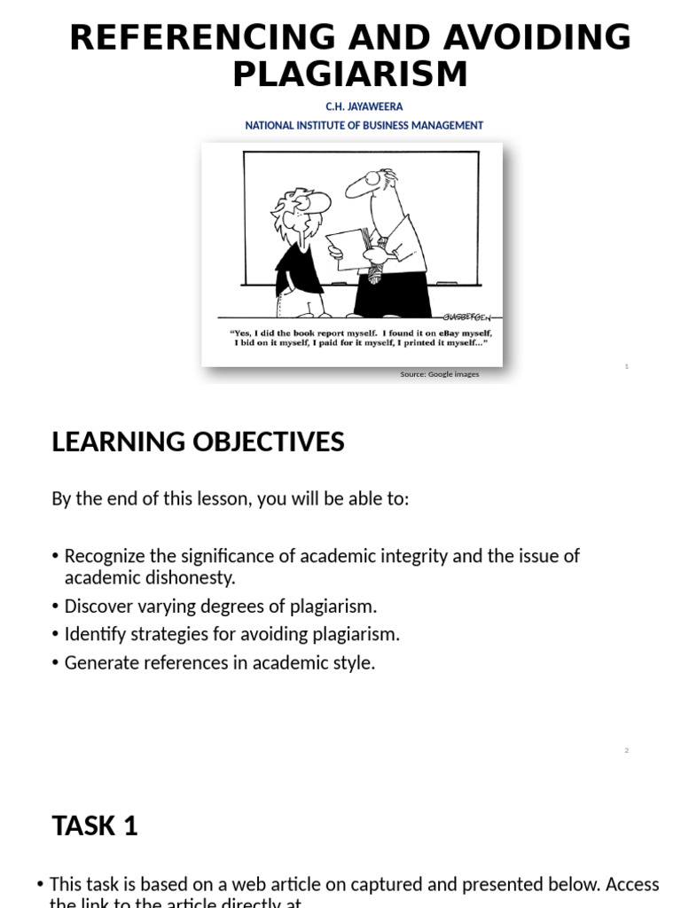 Plagiarism Prevention and Referencing Guide | PDF | Plagiarism ...