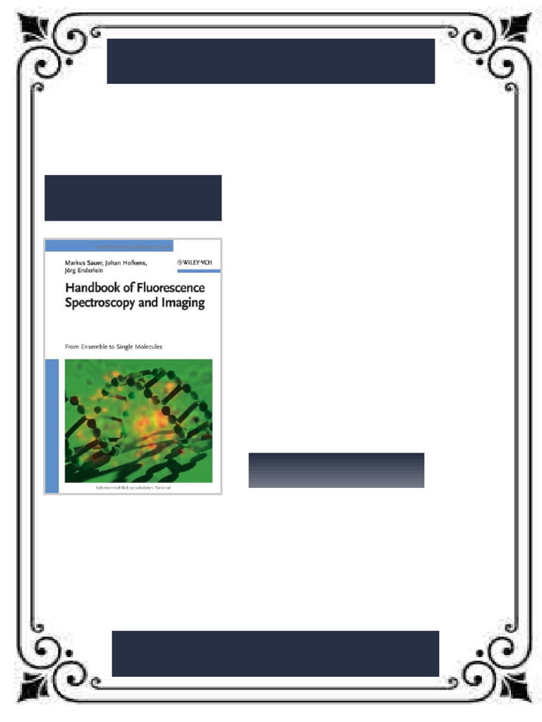 Handbook of Fluorescence Spectroscopy and Imaging From Ensemble to ...