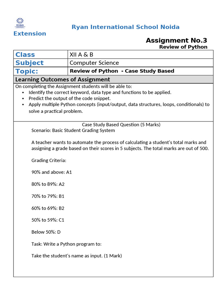Cs 3 Assignment | PDF
