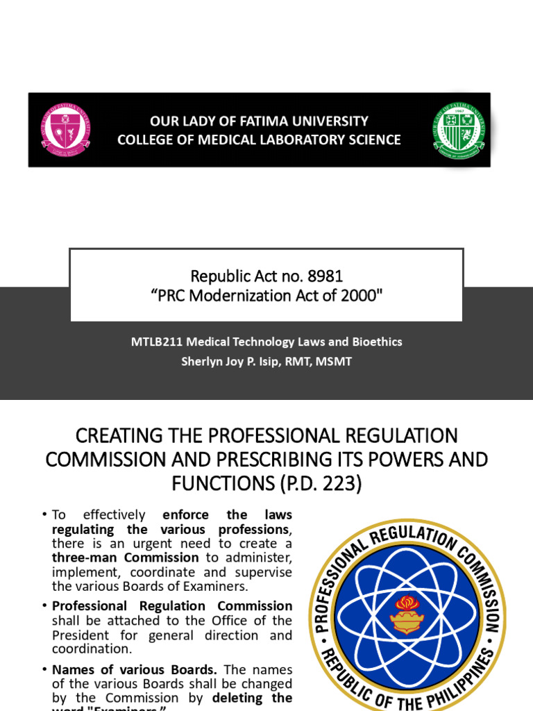 PRC Modernization Act Overview | PDF