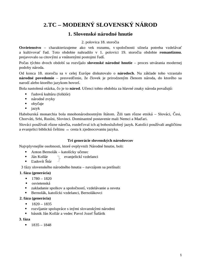 2TC - Poznámky | PDF