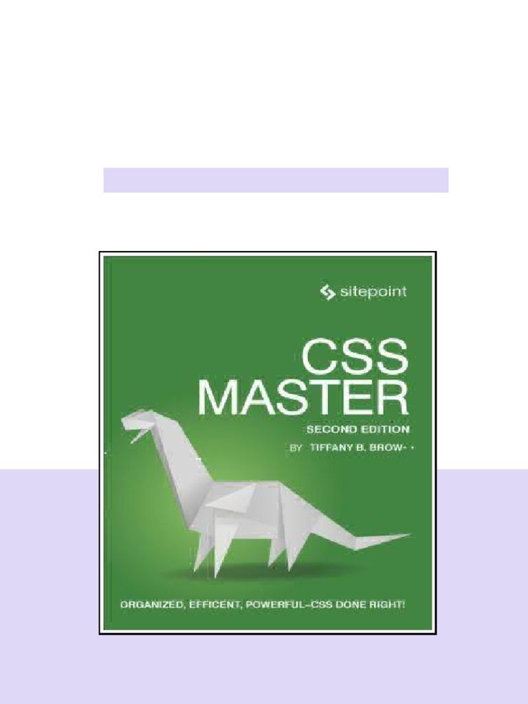 Css Master 2nd Edition 2nd Tiffany B Brown full digital chapters | PDF ...