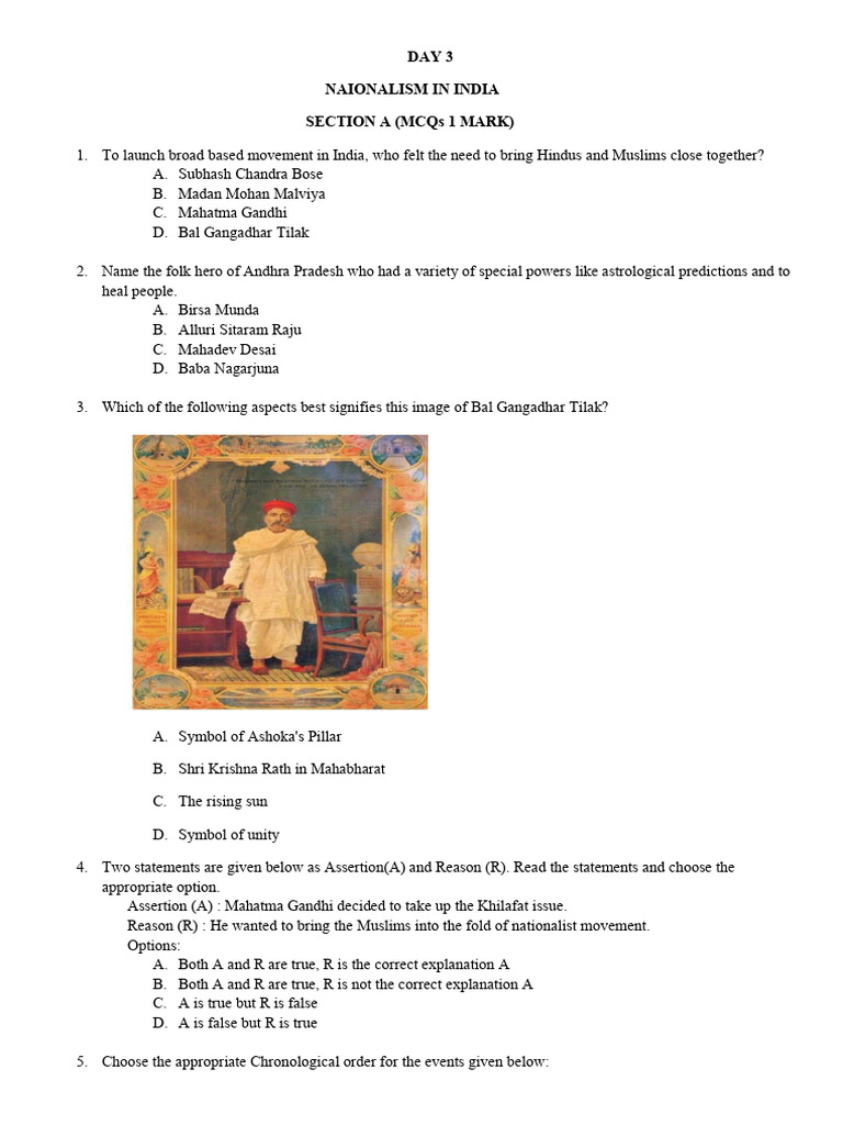 Day 2 Nationalism in India | PDF | Indian Nationalism | Indian ...