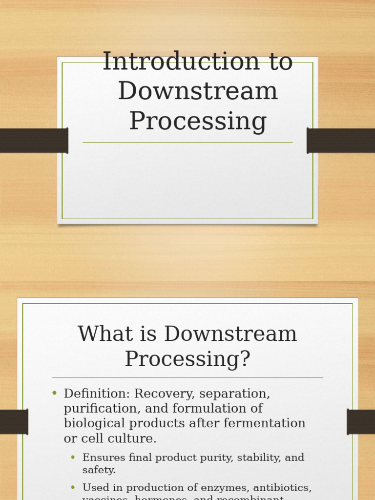 Downstream Processing in Biotechnology | PDF | Filtration | Protein ...