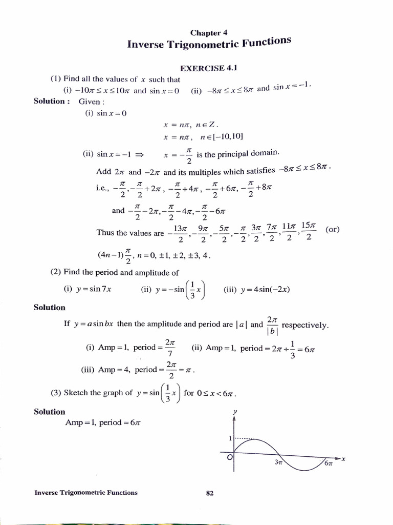 12th Maths Solution Book Chapter 4 | PDF | Function (Mathematics ...