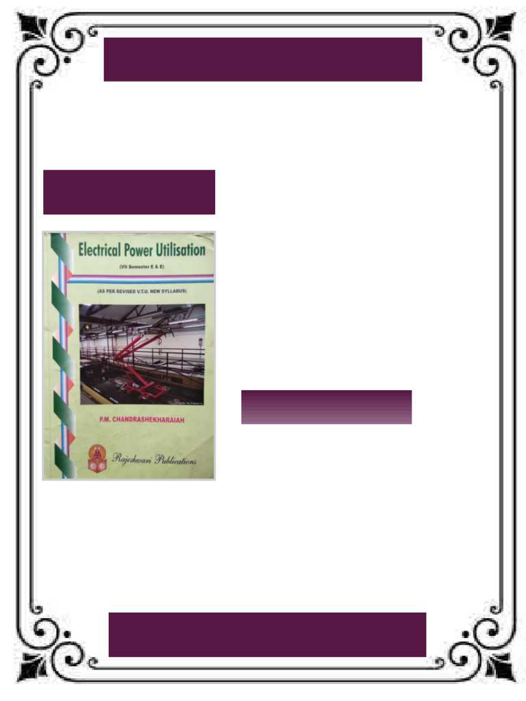 Electrical Power Utilisation 2nd Edition P M Chandrashekharaiah eBook open-access pdf | PDF