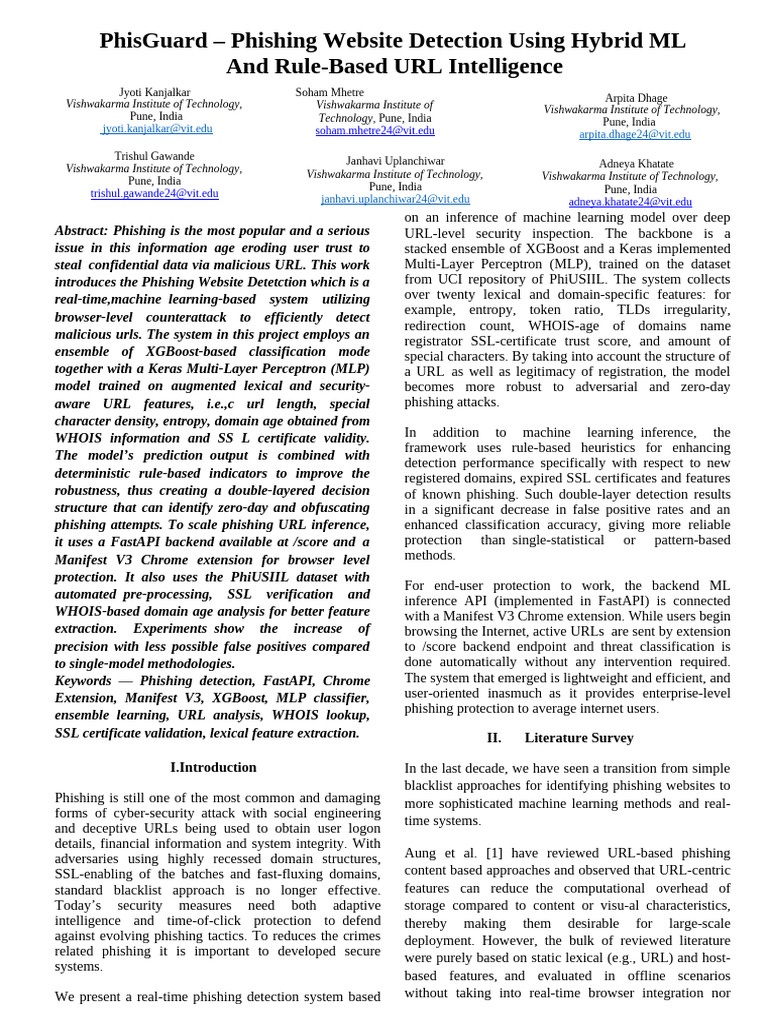 EDI_PAPER | PDF | Machine Learning | Phishing