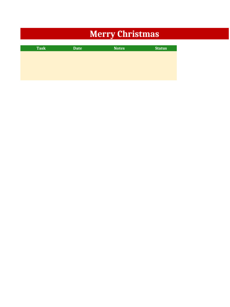 Christmas Theme Excel | PDF