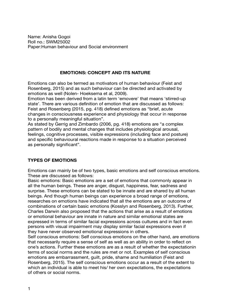 Understanding Emotions and Their Impact | PDF | Emotions | Emotional ...