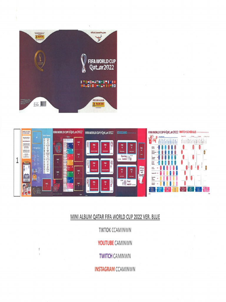 Mini Album Qatar 2022 Vacio Azul | PDF