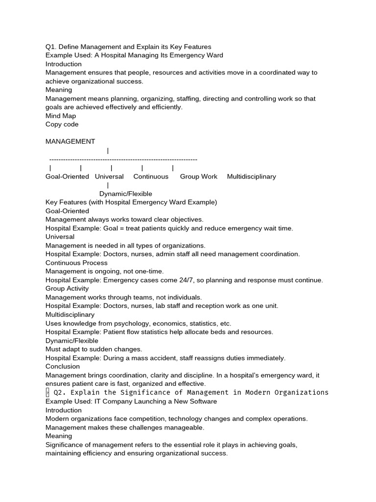 Key Features of Effective Management | PDF | Retail | Hospital