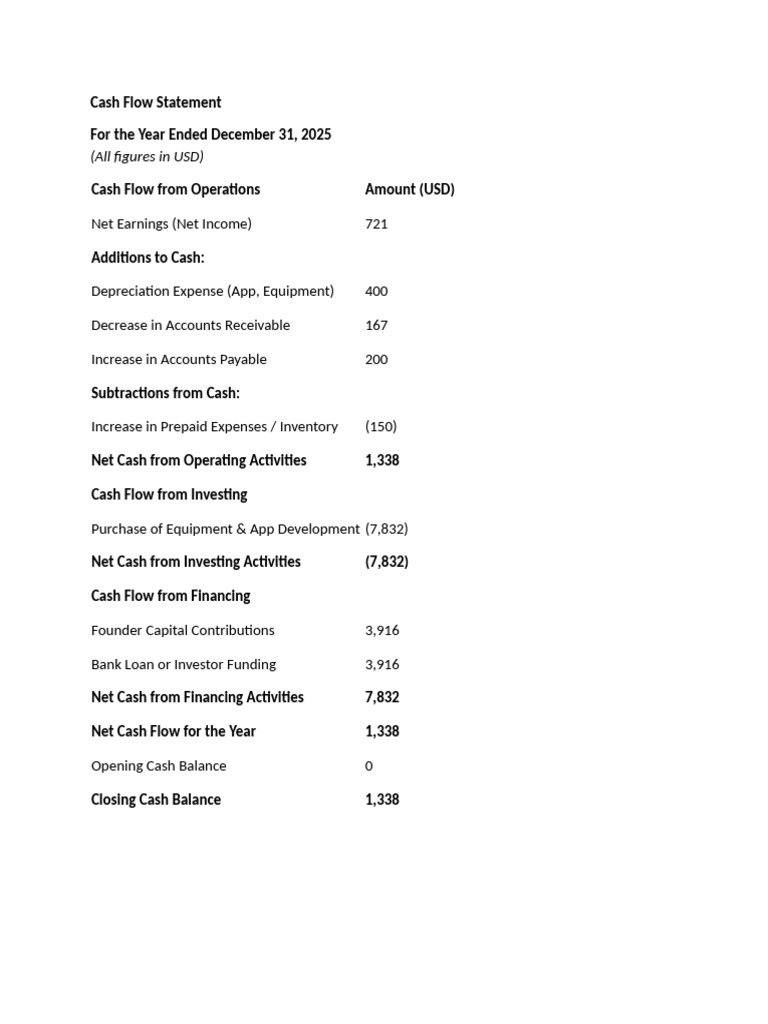 Cash Flow Statement | PDF
