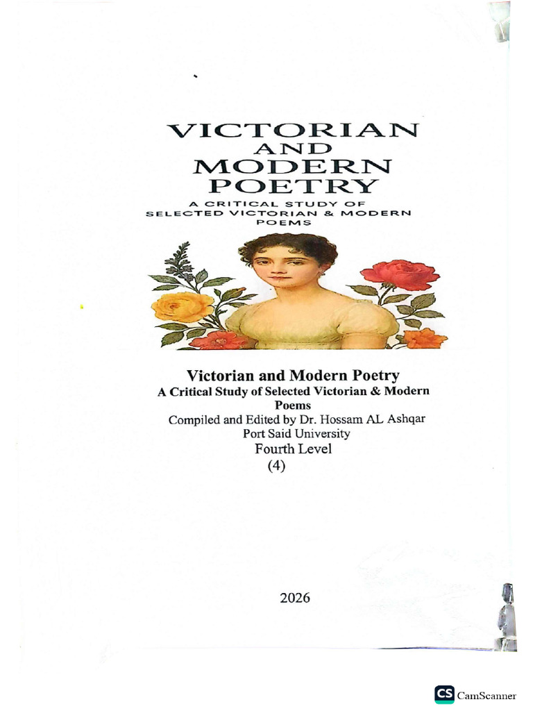 Victorian and Modern Poetry — a Critical Study of Selected Victorian ...
