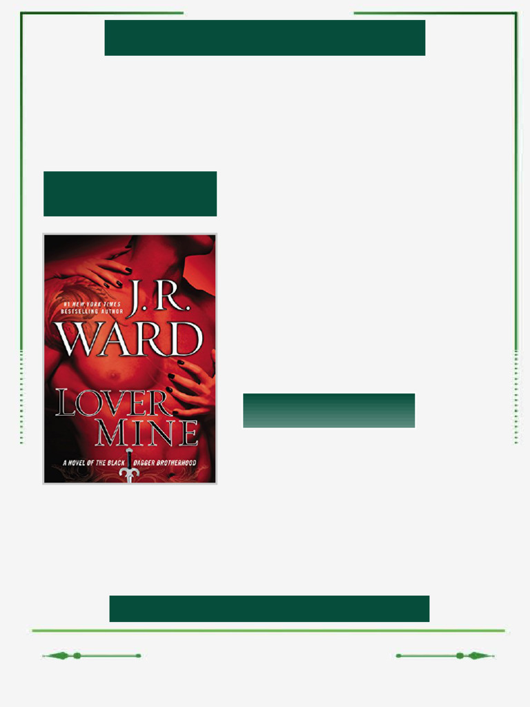 Lover Mine Black Dagger Brotherhood 08 First Edition J. R. Ward ebook ...