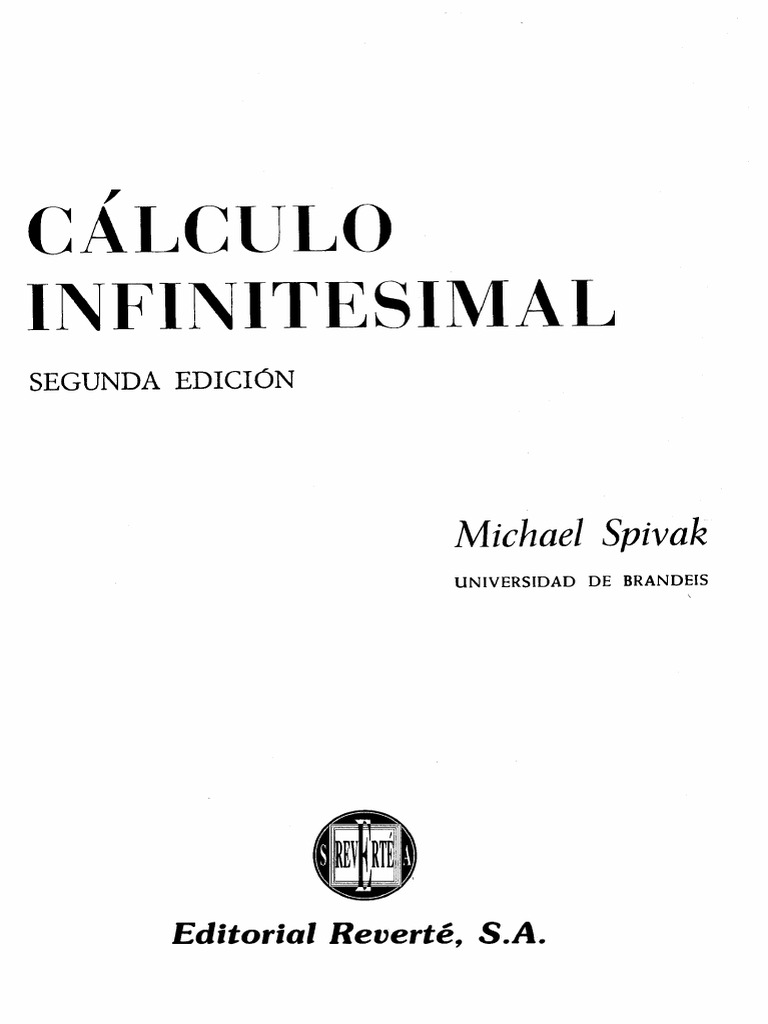 Calculo - Michael Spivak | PDF