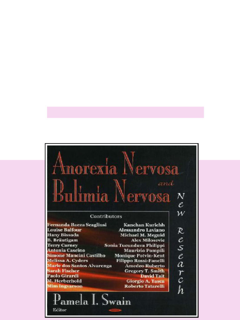 (Ebook) Anorexia Nervosa And Bulimia Nervosa: New Research by Pamela I ...