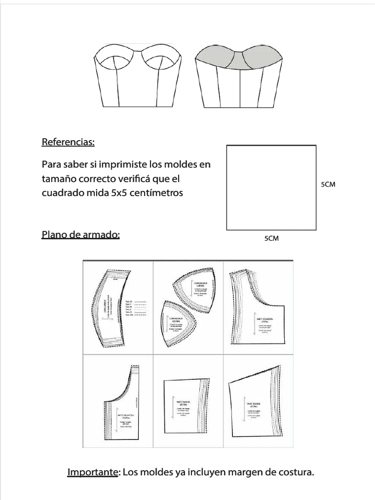 Patron bustier tipo top | PDF